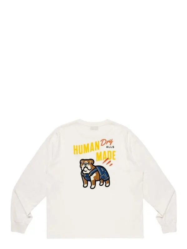 HUMAN MADE Animal Graphic Long Sleeve T-shirt - White
