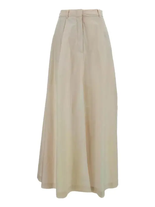 THELATEST Front-slit Maxi Skirt - Neutrals
