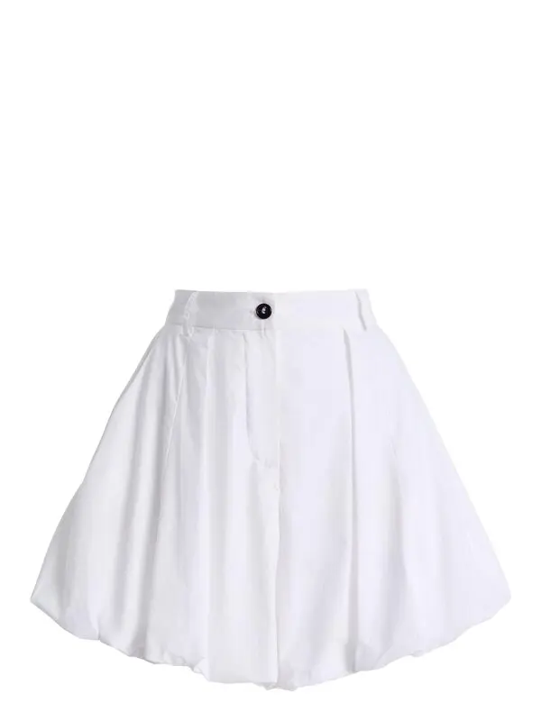 THE LATEST Dafne Cotton Poplin Shorts - White