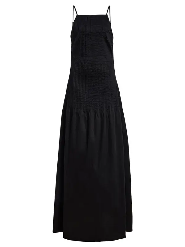 MARLIES GRACE Alaia Cotton Maxi Dress - Black