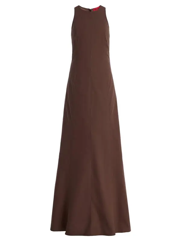 THE LATEST Dori Cotton Poplin Maxi Dress - Brown