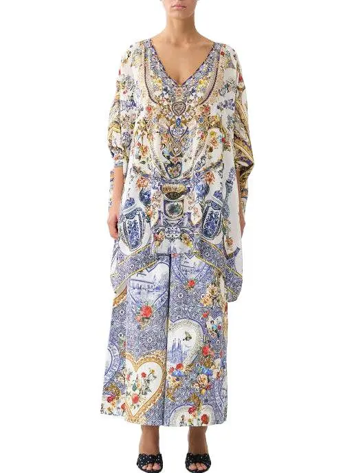 Camilla Short Kaftan With Cuff - The Pottery Parlour
