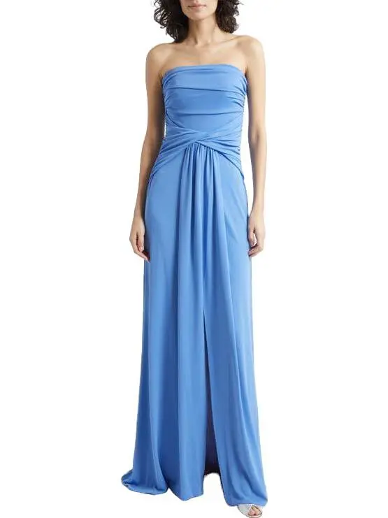 Cinq À Sept Oleana Strapless Gown - Ultramarine