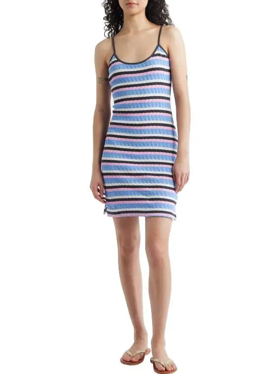 Rip Curl Bobby Stripe Sleeveless Minidress - Blue Multi