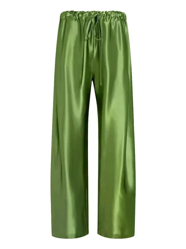 Khaite Palazzo Trousers - Green