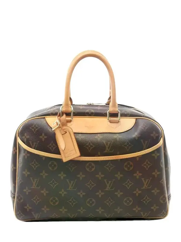 LOUIS VUITTON 2007 Deauville Bowling Vanity Handbag - Brown