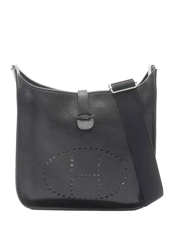 Hermès 2013 Evelyn 3 Troyes Gm Crossbody Bag - Black