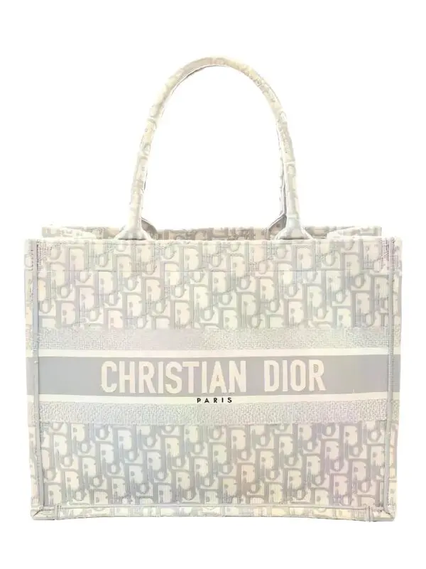 Dior 2000s Medium Book Tote Bag - Neutrals