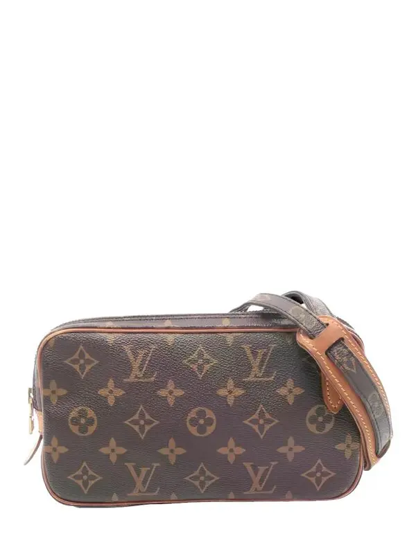 LOUIS VUITTON 1990 Marly Bandouliere Monogram Shoulder Bag - Brown