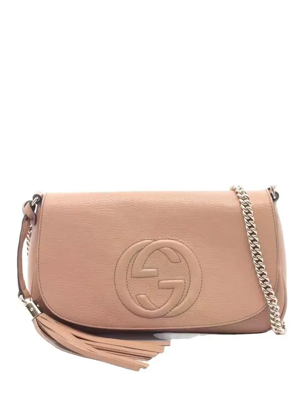Gucci 2000s Soho Interlocking G Chain Shoulder Bag - Pink