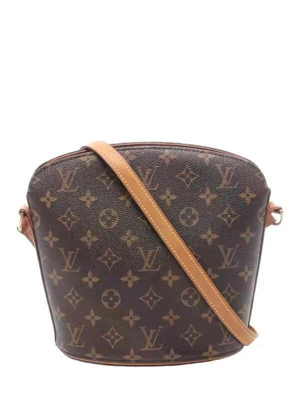 LOUIS VUITTON 2003 Druot Monogram Cross Body Bag - Brown