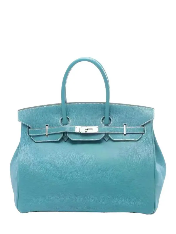 Hermès 2004 35 Birkin Tote Bag - Blue