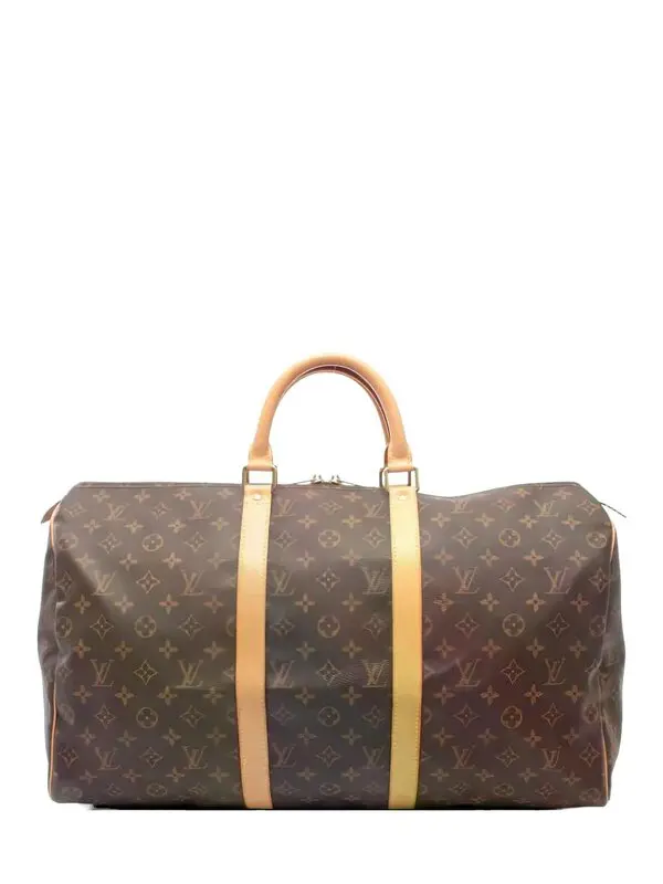 LOUIS VUITTON Keepall 50 Monogram Boston Bag - Brown