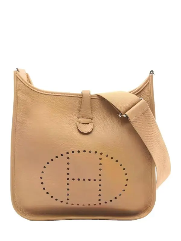 Hermès 2025 Troyes Leather Shoulder Bag - Neutrals