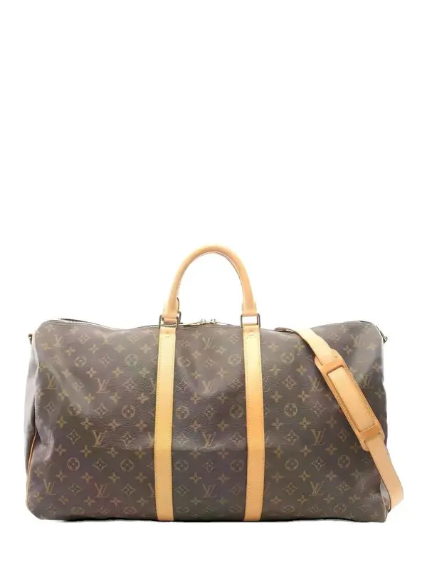 LOUIS VUITTON 2009 Keepall Bandoulière 55 Monogram - Brown