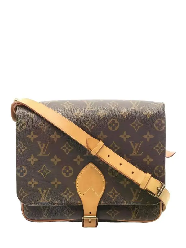 LOUIS VUITTON 1999 Cartesier Gm Monogram Shoulder Bag - Brown