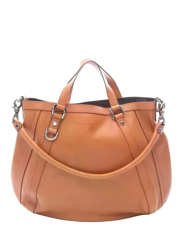 Gucci 2000s Abby Leather Tote - Brown