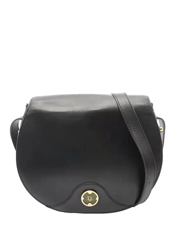 Dior 2000s Logo Shoulder Bag - Black