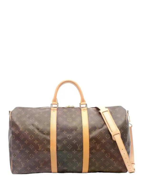 LOUIS VUITTON 2004 Keepall Bandouliere Monogram Canvas - Brown