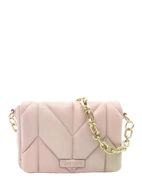 Miu Miu 2010s Quilted Shoulder Bag - Pink