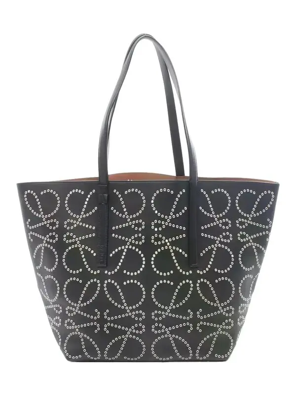 Loewe Anagram Studded Tote Bag - Black