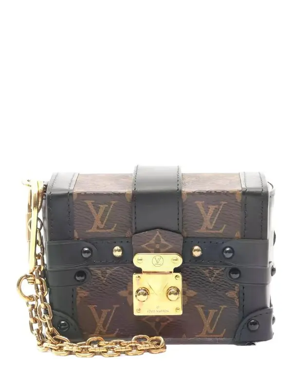 LOUIS VUITTON 2010s Essential Trunk Monogram Mini Bag - Brown