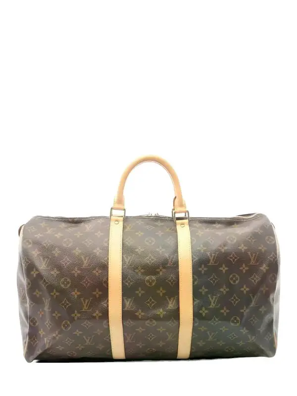 LOUIS VUITTON 2005 50 Keepall Travel Bag - Brown