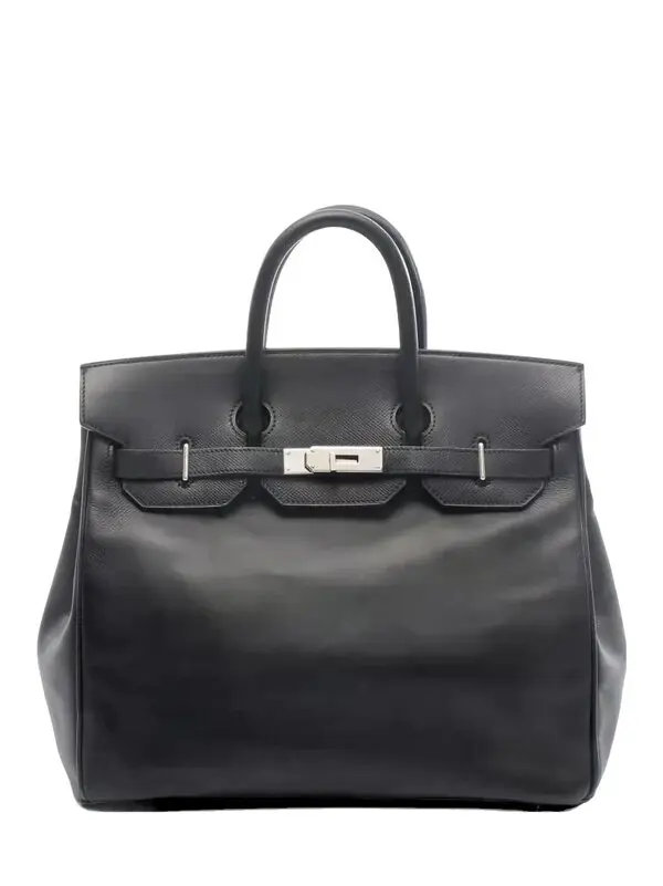 Hermès 2007 Birkin 32 Leather Handbag - Black