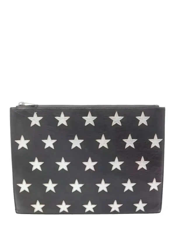 Saint Laurent 2000s Star-detail Clutch Bag - Black