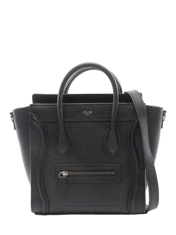 Celine 2010s Nano Luggage Tote Bag - Black