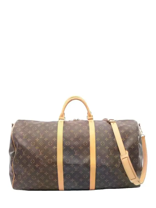 LOUIS VUITTON Keepall Bandoulière 60 Travel Bag - Brown