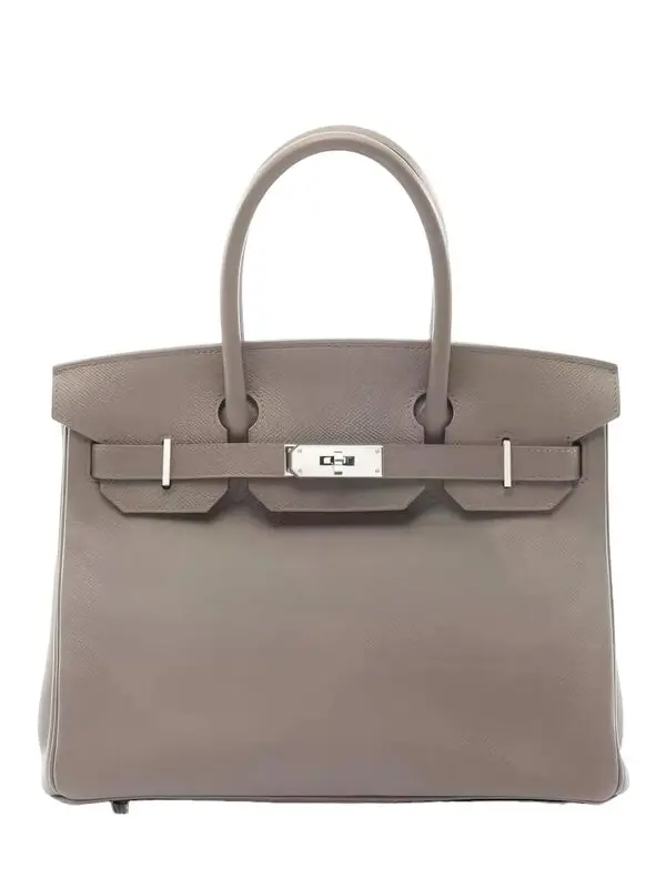 Hermès 2018 Birkin 30 Leather Handbag - Grey