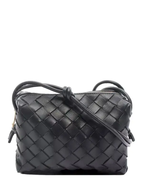 Bottega Veneta 2010s Mini Loop Intrecciato Camera Bag - Black