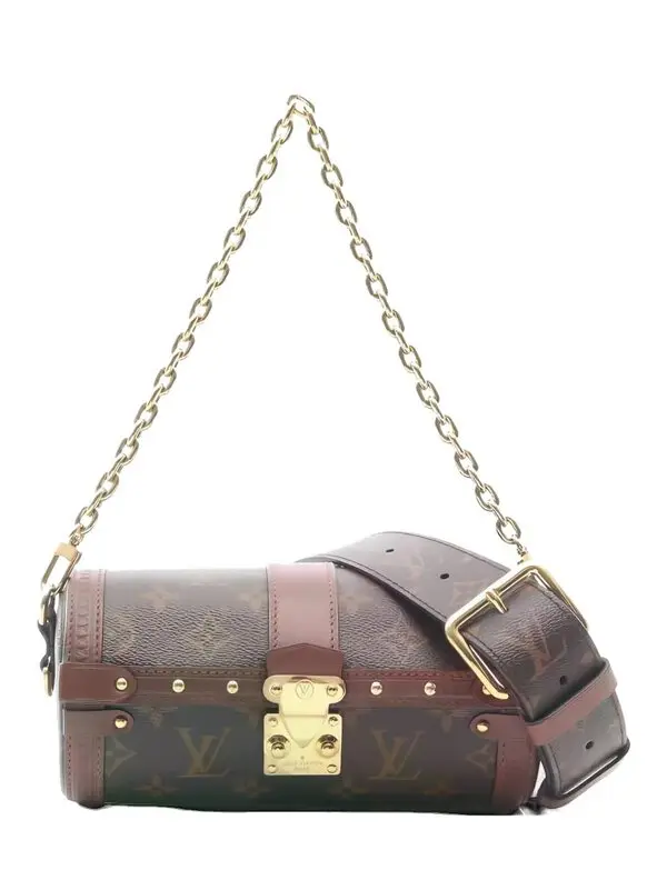 LOUIS VUITTON Papillon Monogram Chain Shoulder Bag - Brown