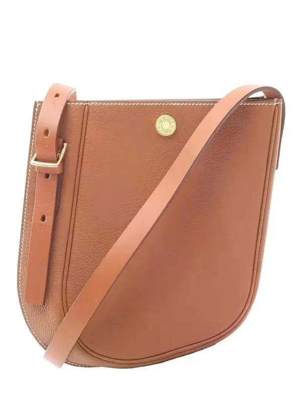 Hermès 2021 Cavaliere Togo Shoulder Bag - Brown