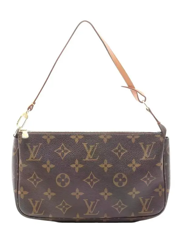LOUIS VUITTON 2001 Monogram Pochette - Brown