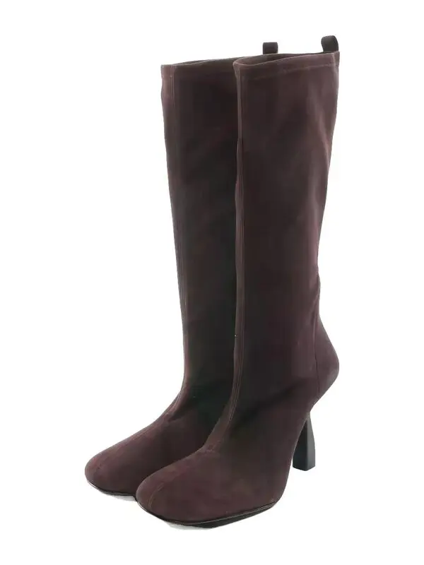Hermès 2010s Halo Suede High Boots - Brown