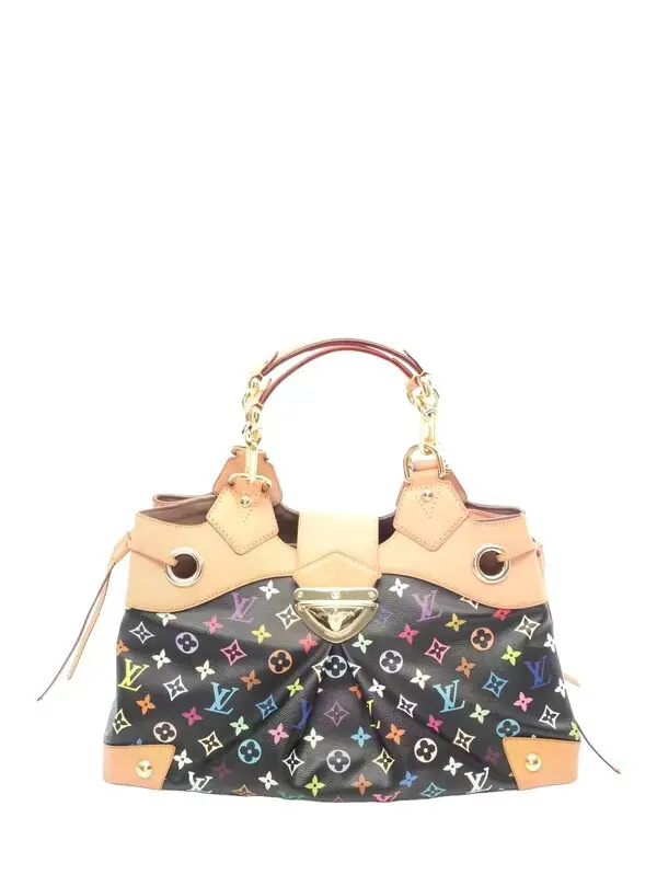 LOUIS VUITTON Monogram Multicolore Ursula Handbag - Black
