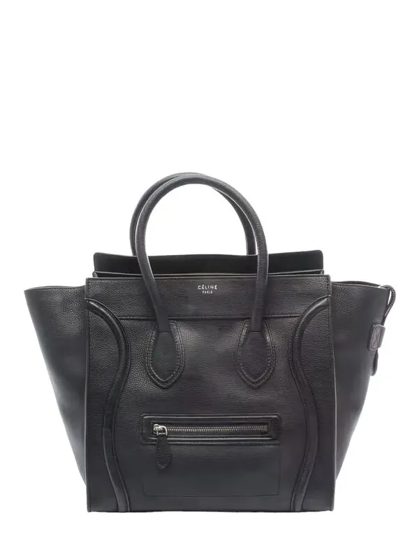 Celine 2000s Mini Luggage Handbag - Black