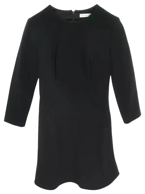 Dior 2010s Long-sleeved Mini Dress - Black
