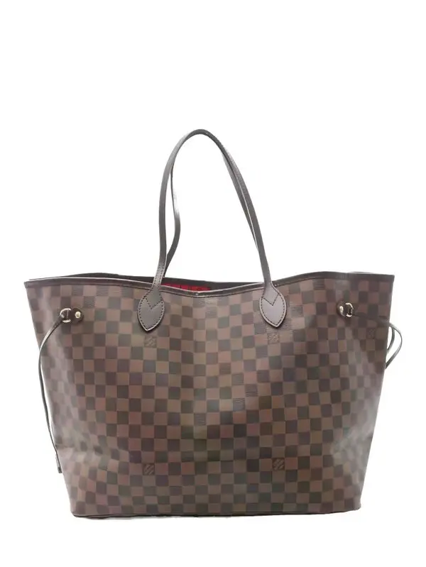 LOUIS VUITTON 2011 Neverfull Gm Damier Ebene Tote Bag - Brown