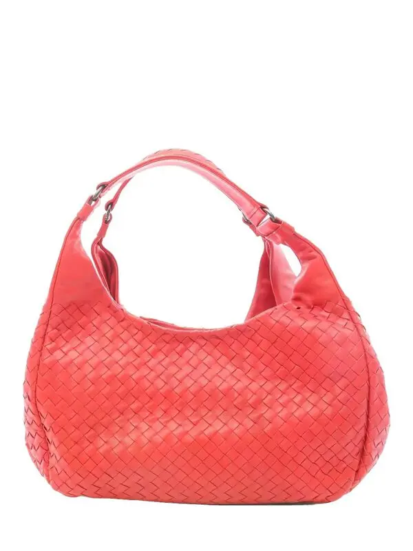 Bottega Veneta 2010s Intrecciato Leather Tote - Red