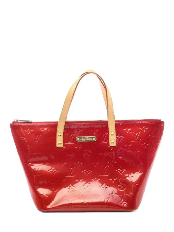 LOUIS VUITTON 2006 Pm Bellevue Monogram Vernis Tote Bag - Red