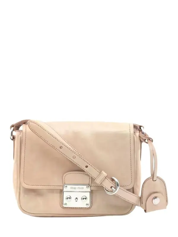 Miu Miu 2000s Madras Shoulder Bag - Neutrals