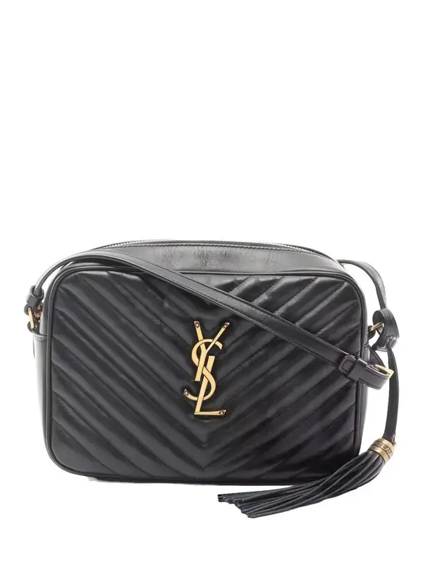 Saint Laurent 2010s Lou Quilted Shoulder Bag - Black