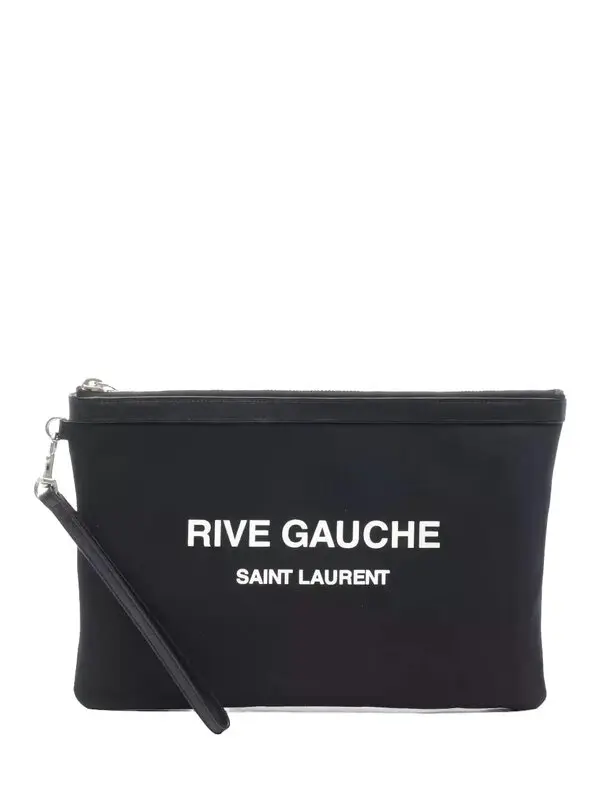 Saint Laurent 2010s Rive Gauche Clutch - Black