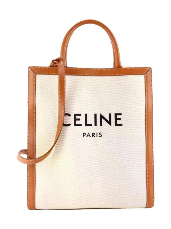 Celine Vertical Cabas Small Tote - Brown