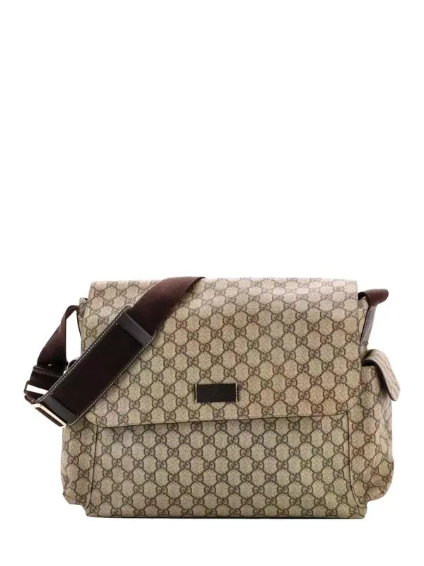 Gucci Gg Coated Canvas Crossbody Bag - Brown