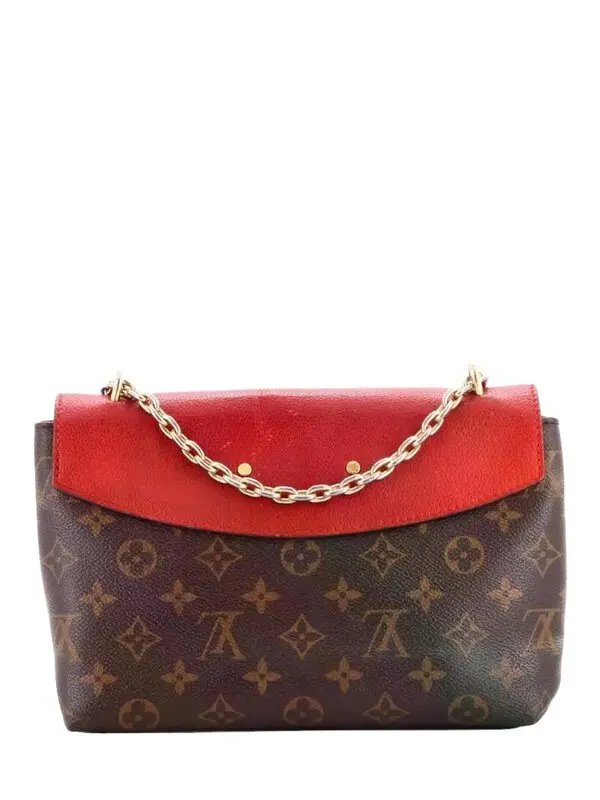 LOUIS VUITTON Saint Placide Handbag Monogram Canvas And Leather Shoulder Bag - Brown