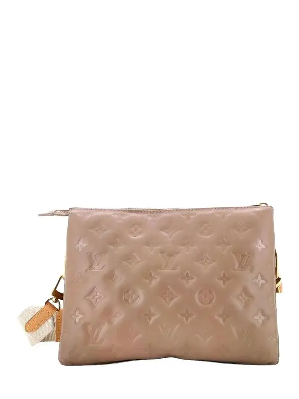 LOUIS VUITTON Coussin Pm Crossbody Bag Monogram Embossed Lambskin - Neutrals